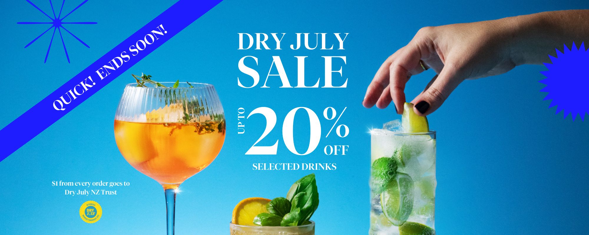 DRY JULY 20% OFF SALE ON NOW! 0% Beers, Wines & Spirits Delivered To ...