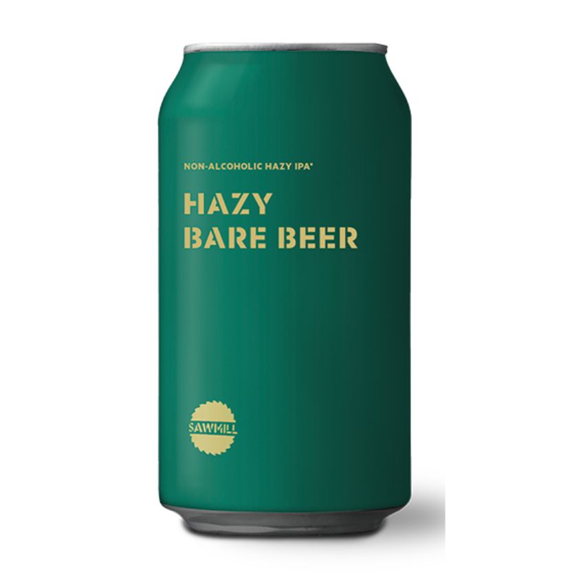 Sawmill Hazy Bare Beer, Non-Alcoholic IPA | Non Alcoholic Beer | Zero ...